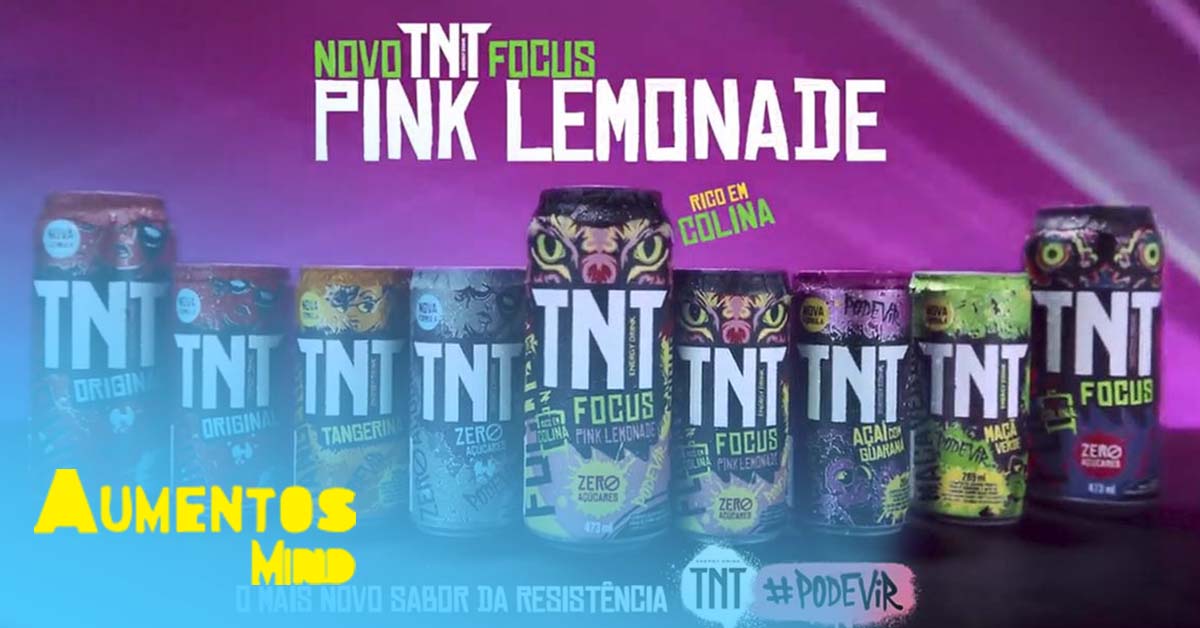 TNT Energy Drink Focus com o Pink Lemonade | Aumentos Mind - Blog