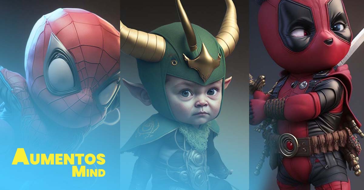 Marvel Heroes Baby criados com IA no MidJourney por Topher Welsh ...
